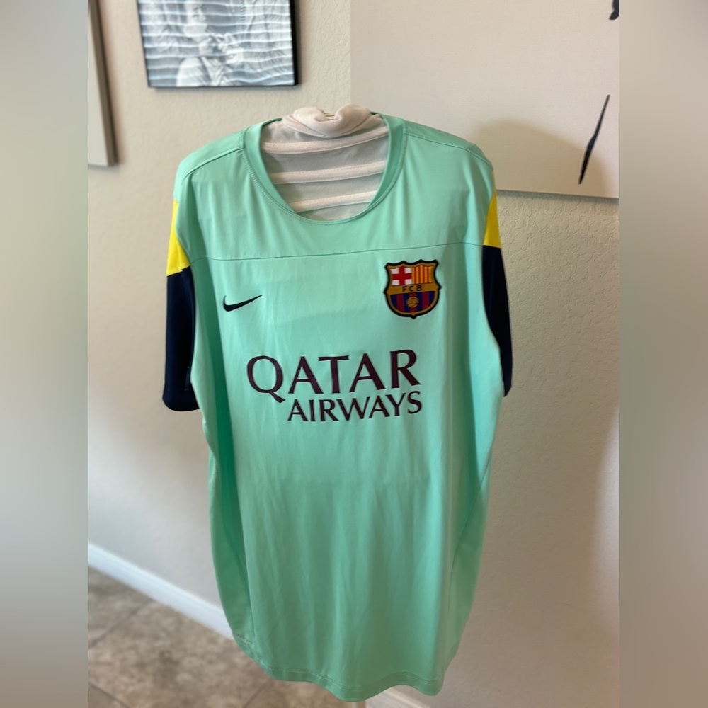 Nike Qatar Airways Fcb Soccer Jersey - Gem